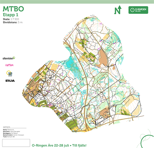 Livelox - イベント：O-Ringen Åre MTBO, etapp 1, medel