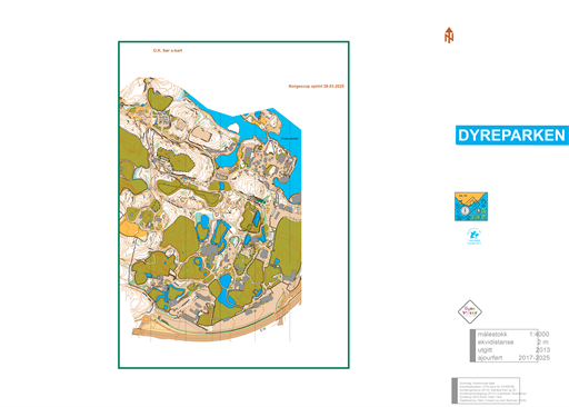Livelox - Event: KOK 2 dagers. Sprint i Dyreparken (NC sprint)