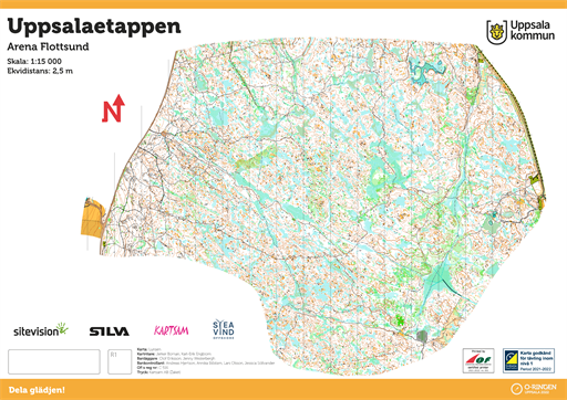 Livelox - Event: O-Ringen Uppsala, etapp 5, lång, jaktstart